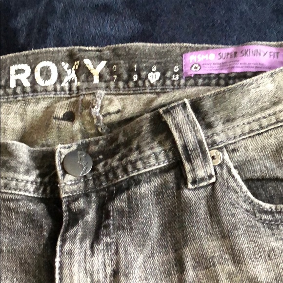 Roxy | Jeans | Roxy Super Skinny Distressed Faded Fit Jeans | Poshmark